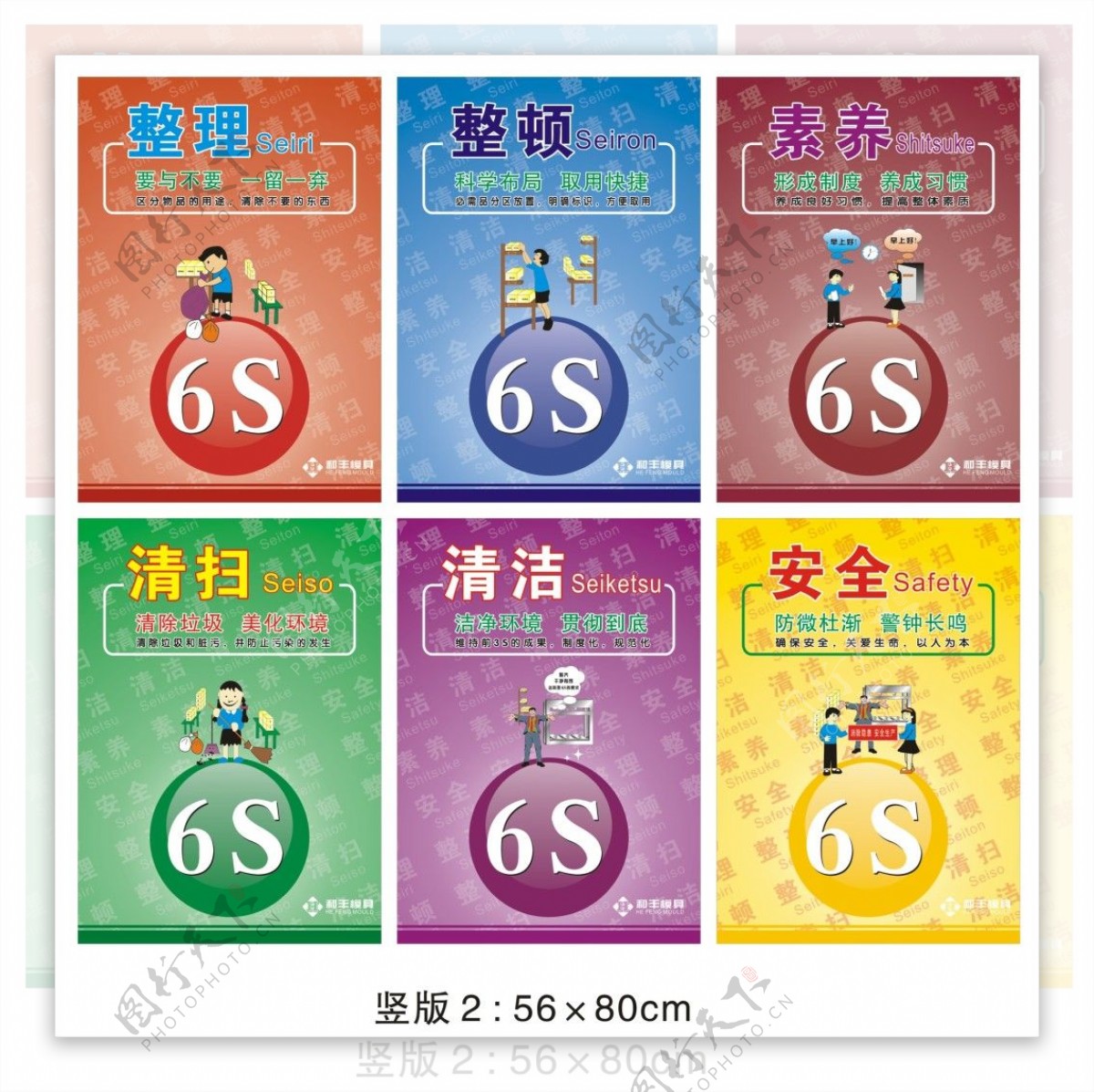 6S管理展板图片素材-编号03940418-图行天下