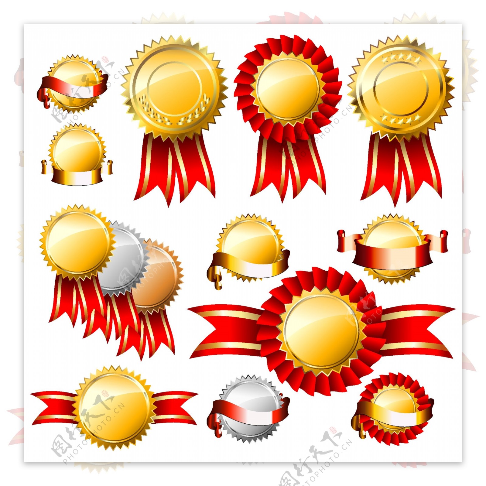 奖杯奖牌矢量图片素材-编号05301448-图行天下