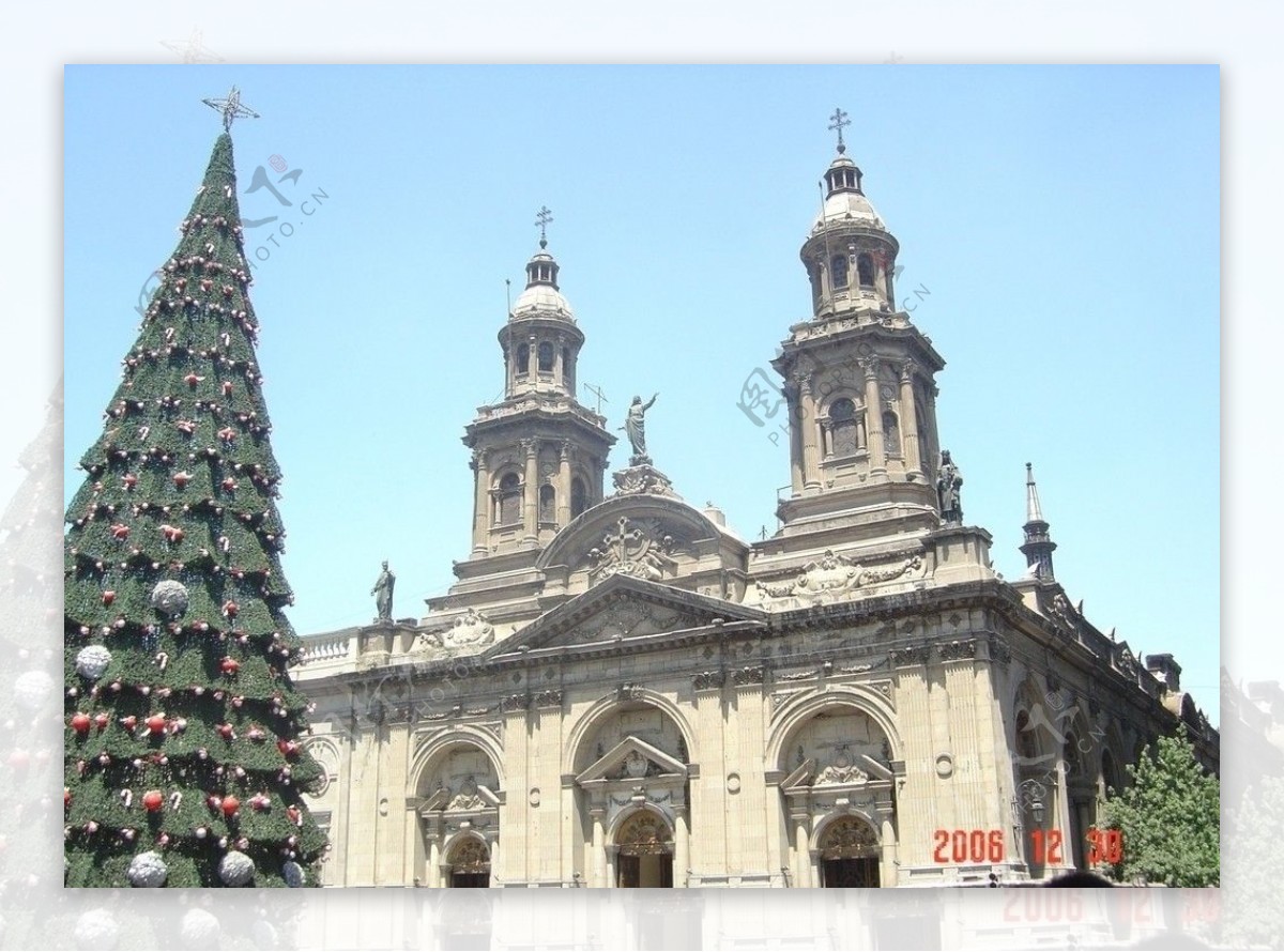 智利圣地亚哥教堂图片素材-编号12477648-图行天下