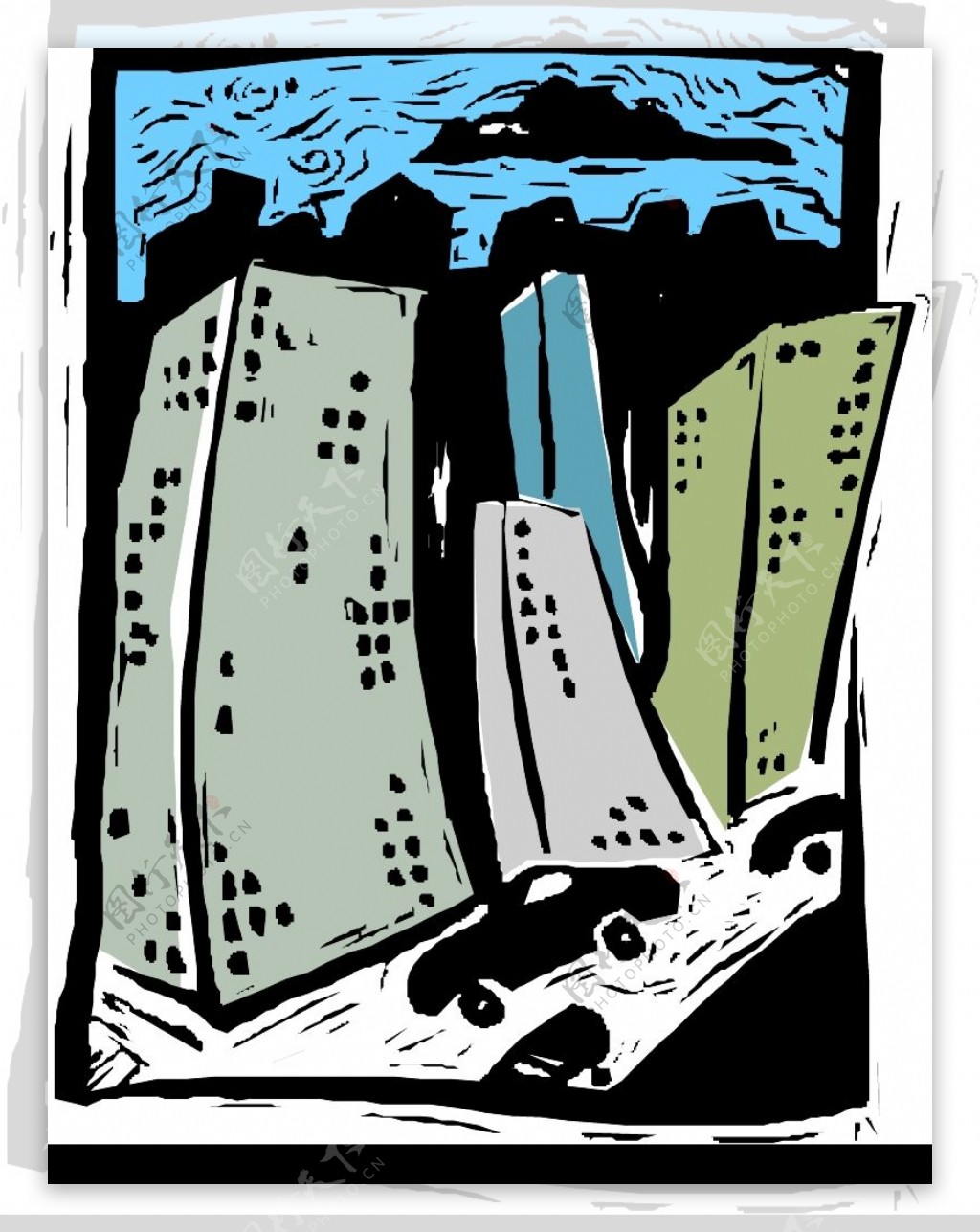 城市风景0034图片素材-编号20607468-图行天下