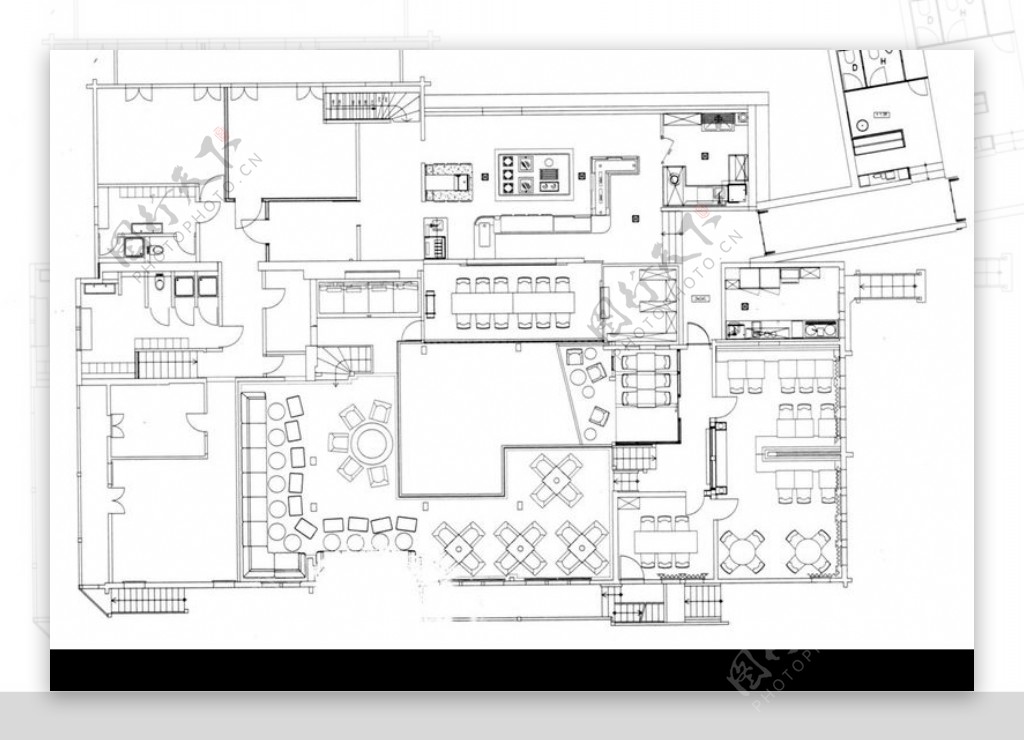 餐厅设计0174图片素材-编号20785568-图行天下