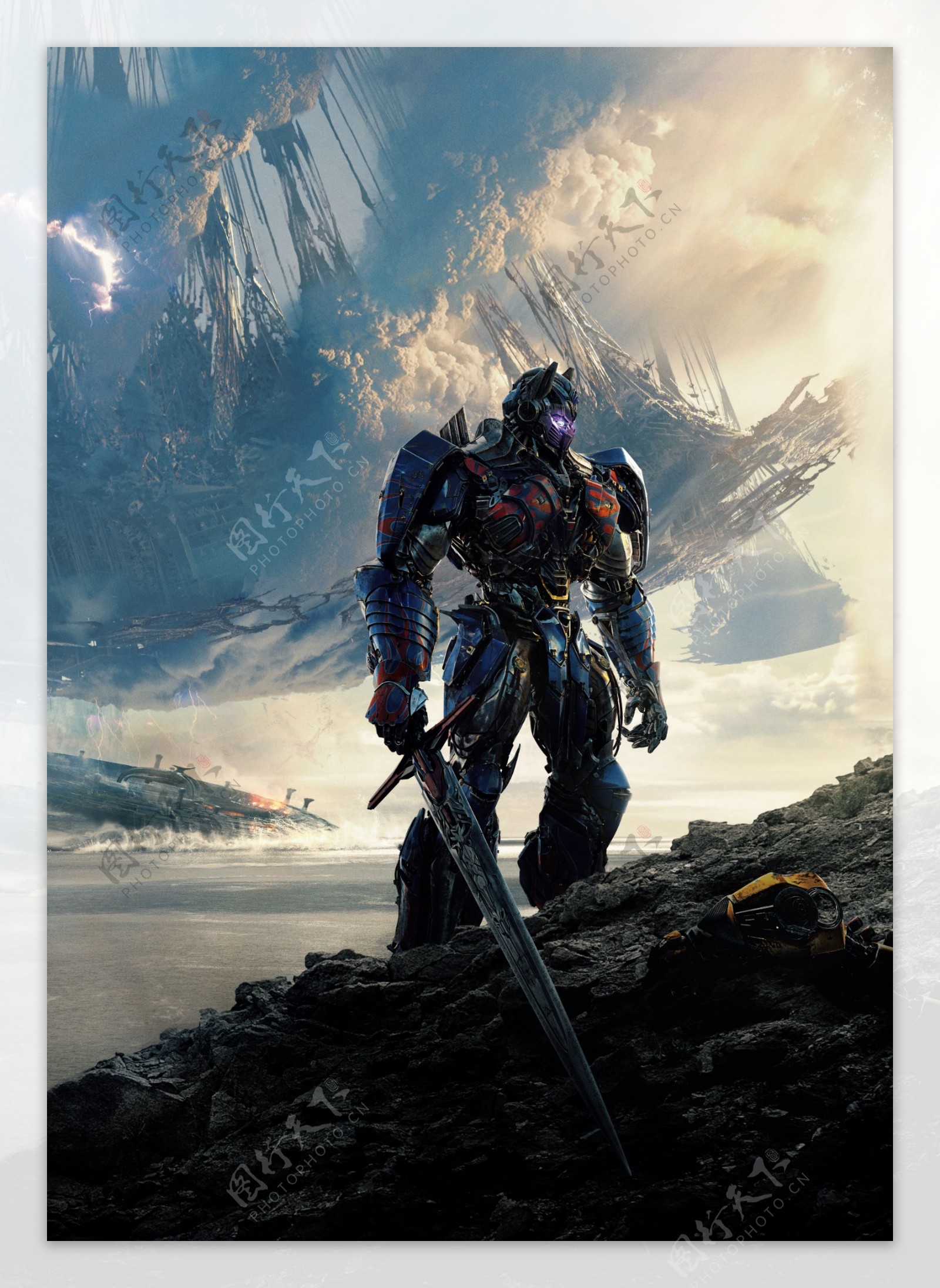 变形金刚5擎天柱预告海报图片素材-编号23160668-图行天下