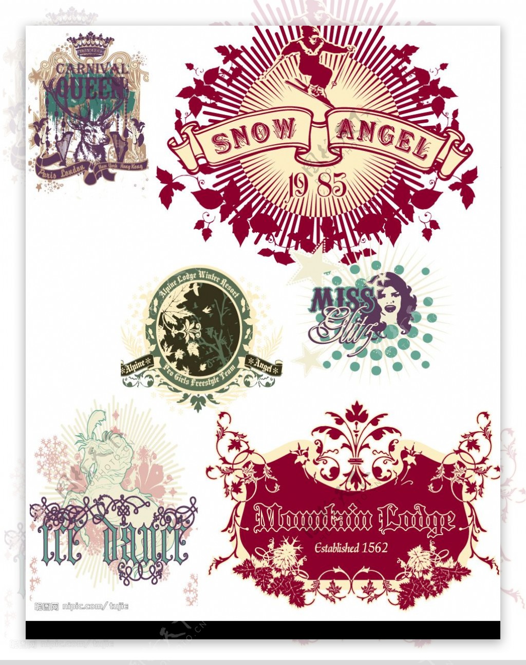 街头潮流文化元素图片素材-编号23823578-图行天下