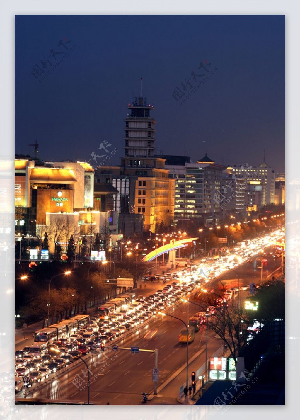 长安街夜景图片素材-编号23902008-图行天下