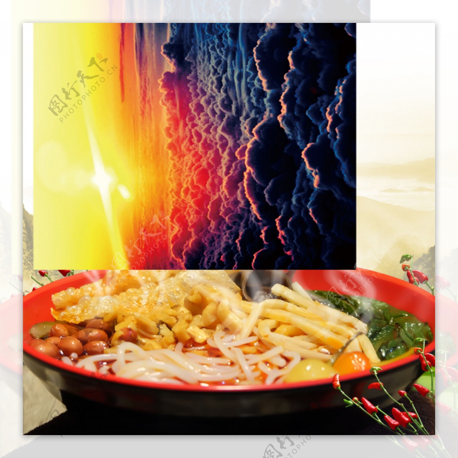 美味中国面食面条海报图片素材-编号25119538-图行天下