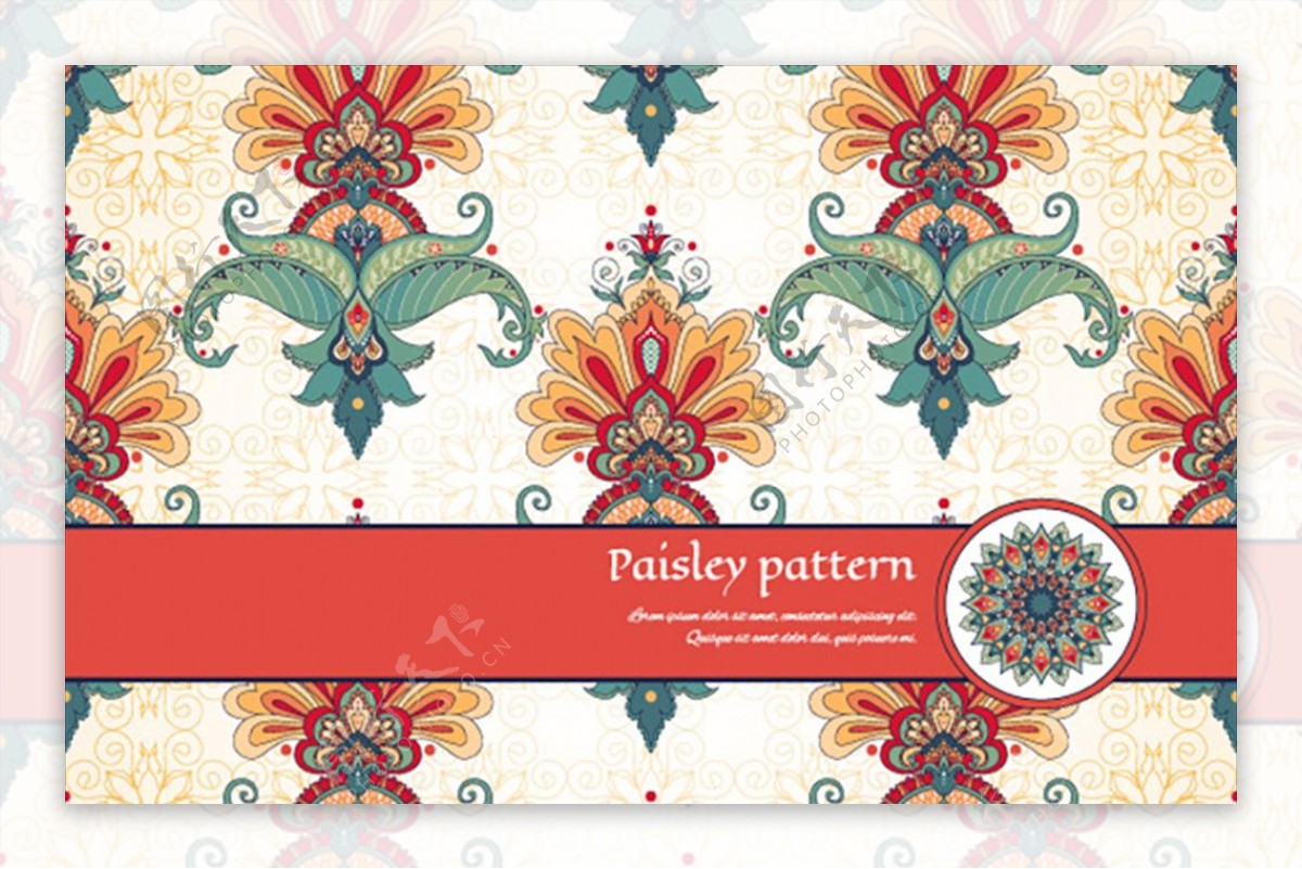 印度传统花纹图片素材-编号30644648-图行天下