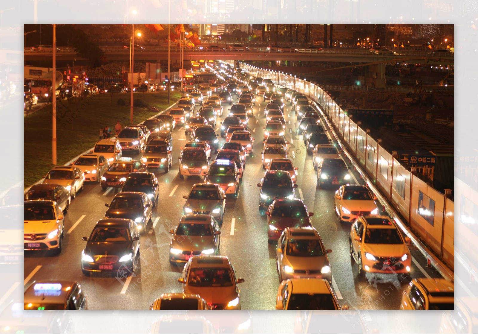 马路夜景图片素材-编号30790438-图行天下