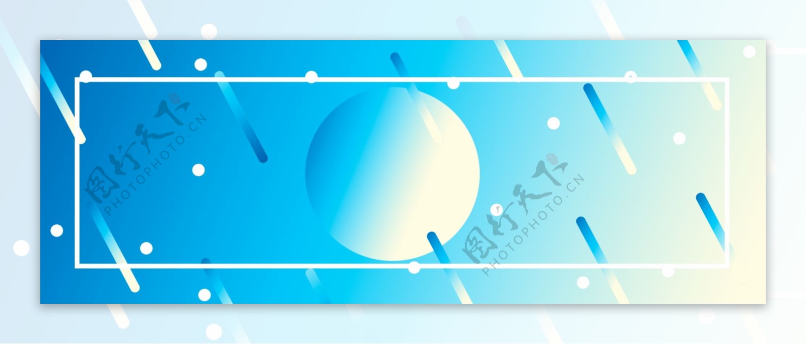 手绘创意几何图形背景渐变色小清新蓝图片素材-编号32242588-图行天下