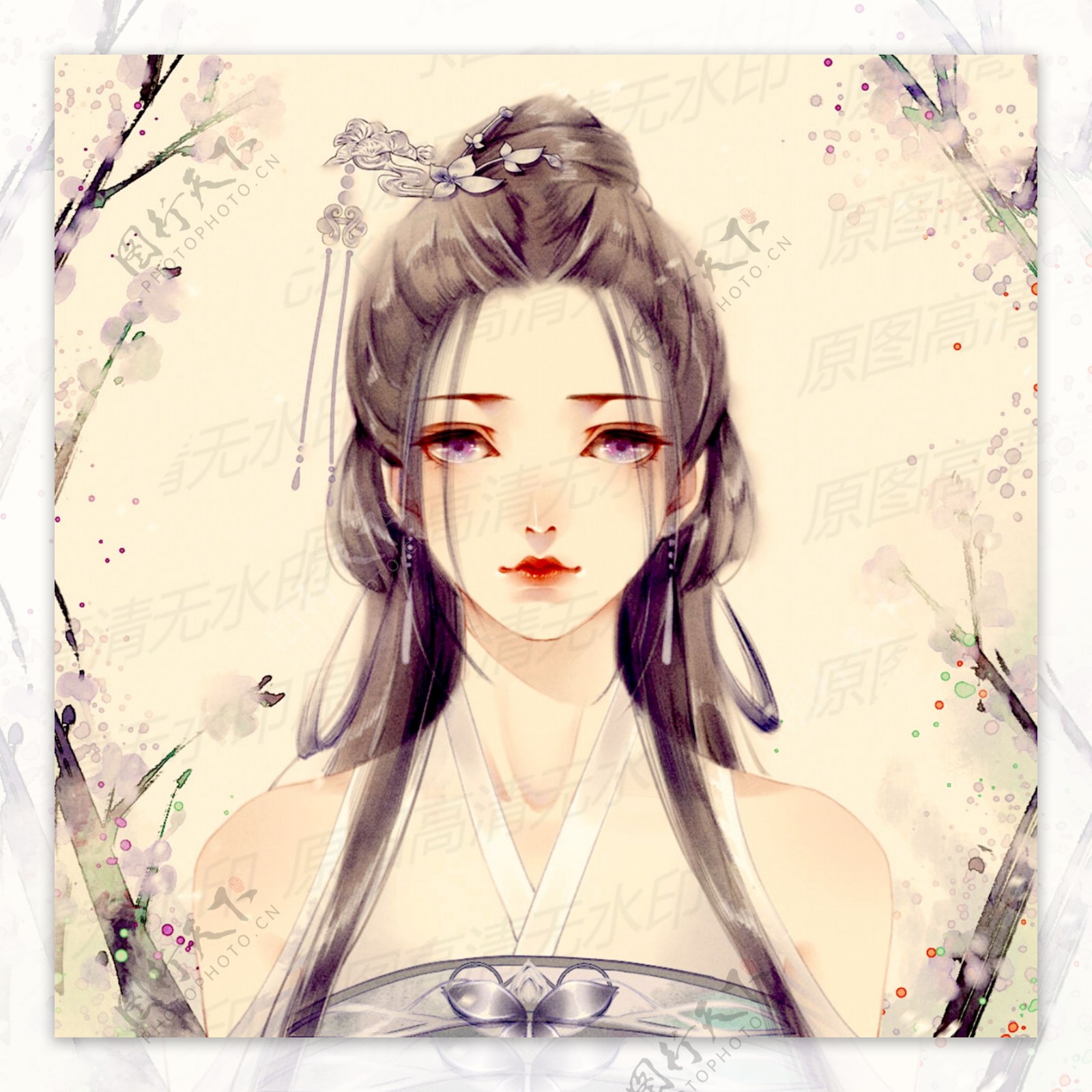 古风秀女图图片素材-编号37898038-图行天下